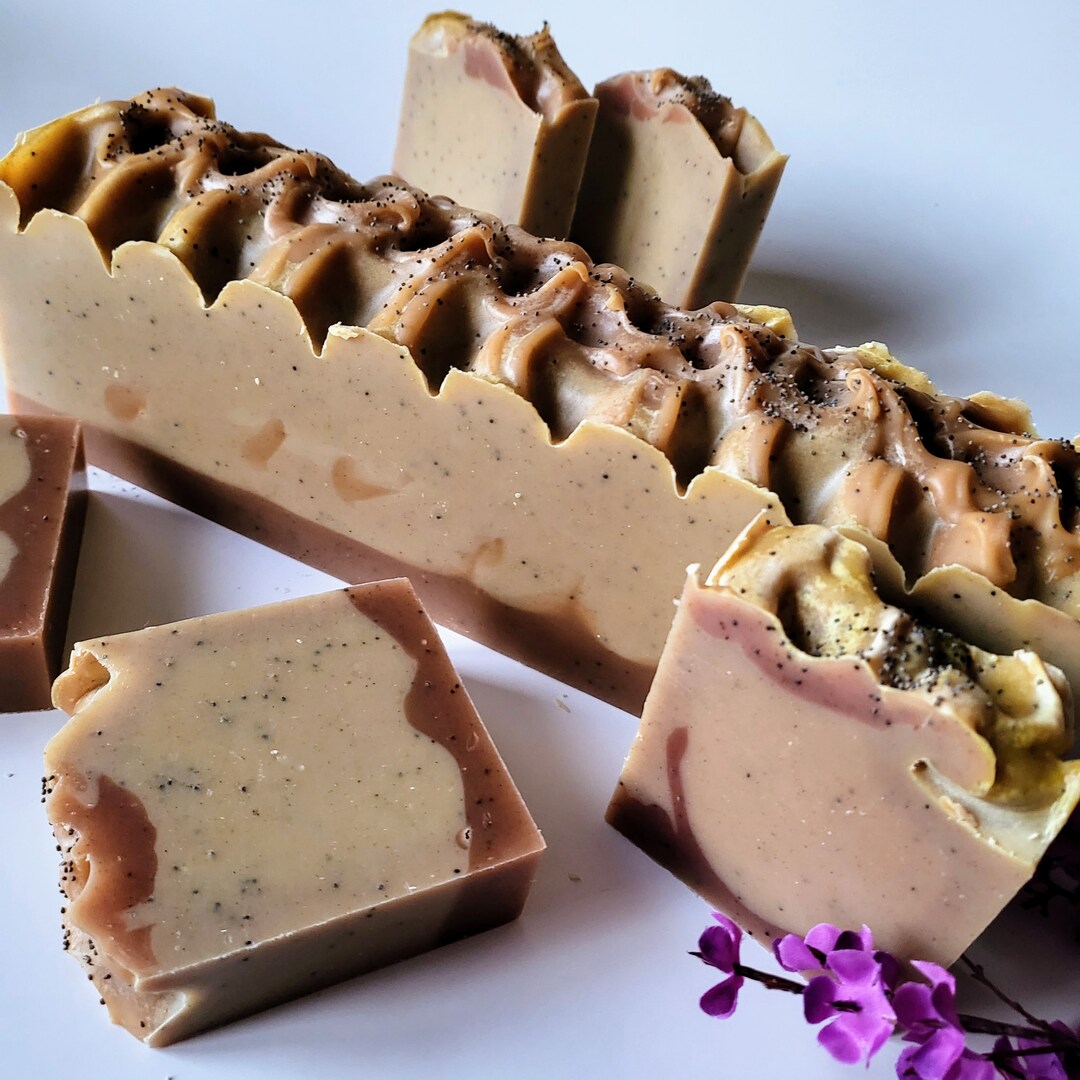 Soap Loaf Passion of the Dragon.dragon Fruit Poppy Seed Vegan Soap Loaf ...