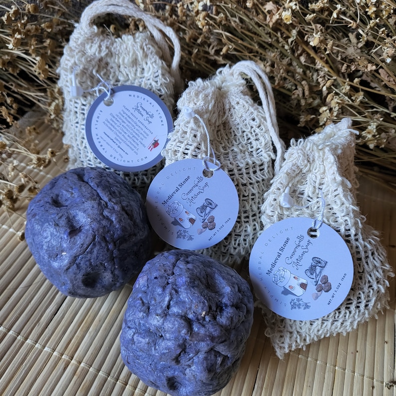 Medieval Stone Cannonballs Soap.handmade Herbal Soap. Renaissance Gift ...