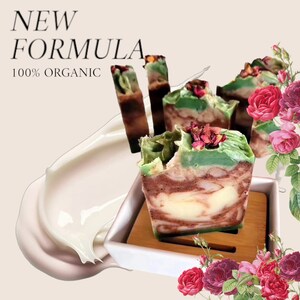 Velvet Rose Artisan Vegan Soap.handcrafted Boho Rose Petal SPA Soap ...