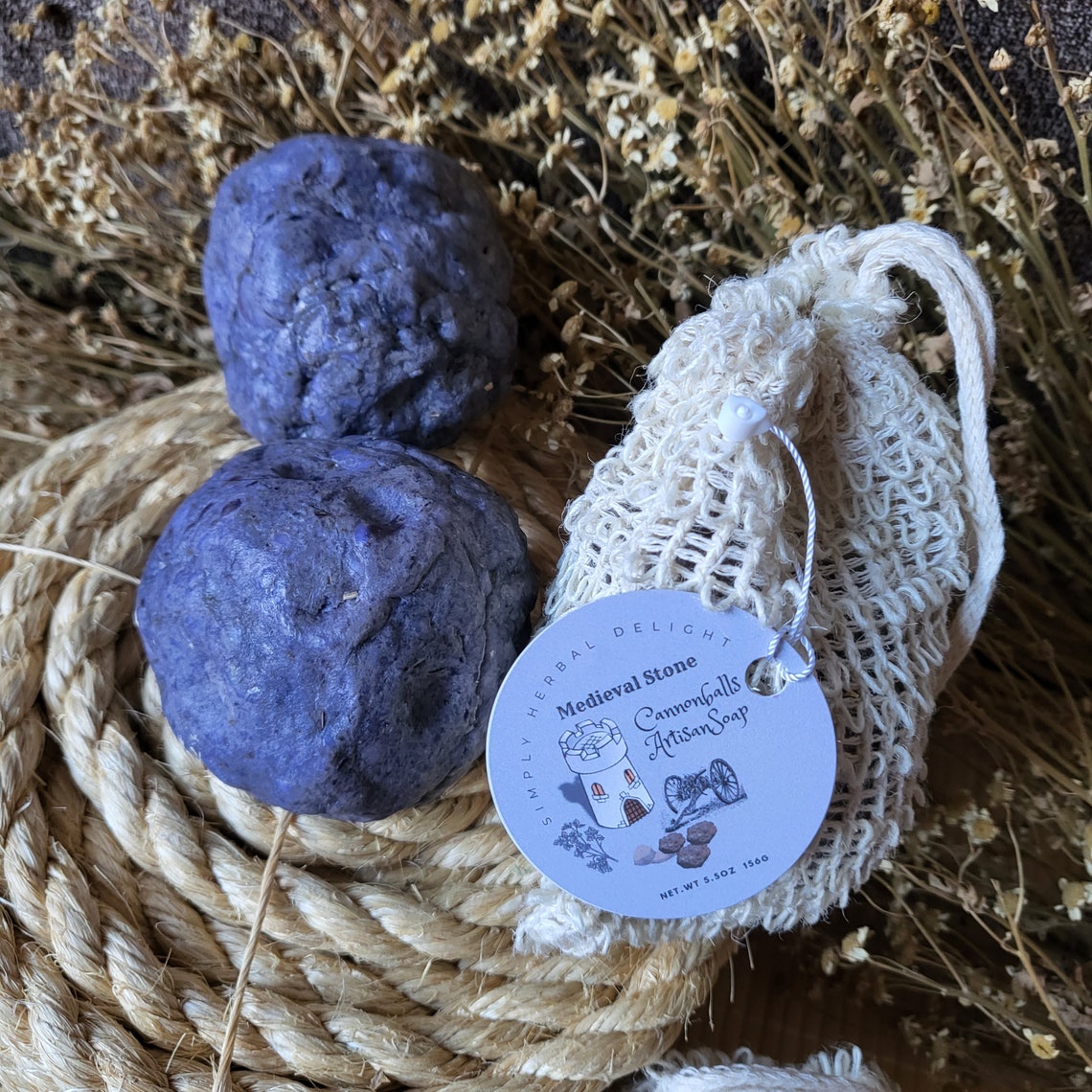 Medieval Stone Cannonballs Soap.handmade Herbal Soap. Renaissance Gift ...