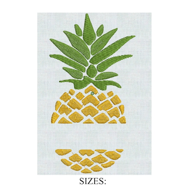 Pineapple Embroidery - Etsy