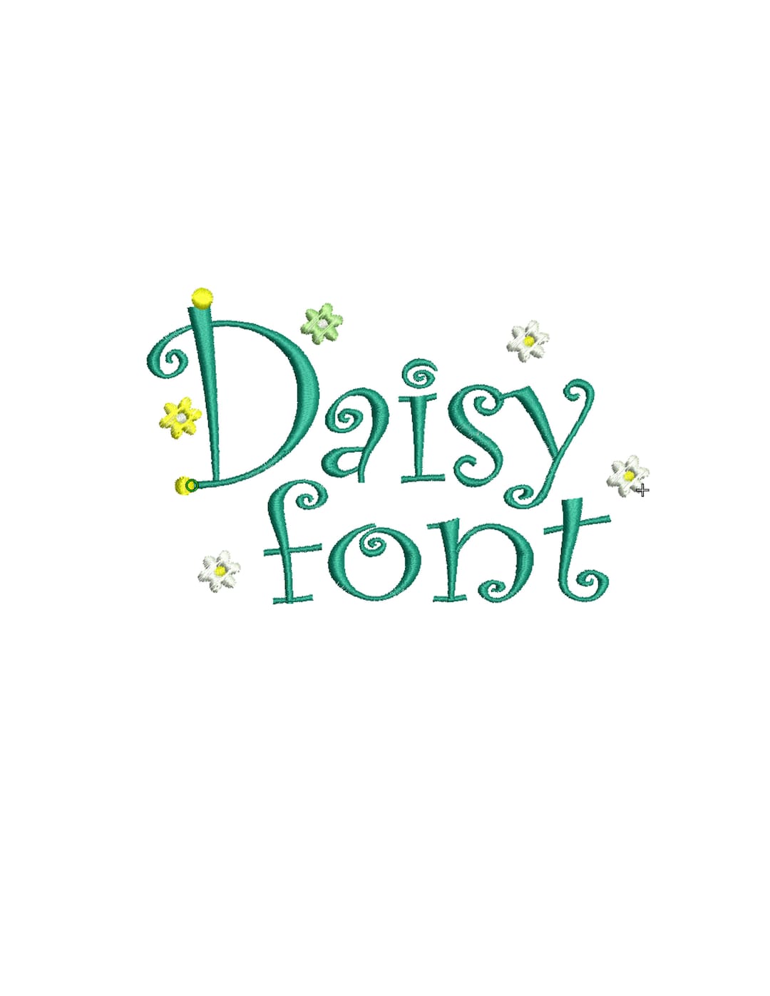 HUGE SALE Daisy Floral Machine Embroidery Designs Fonts Daisy Dot ...