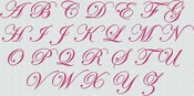 Fancy FRENCH ALPHABET STENCIL A to Z Initials on One A4 Page 5xfiles ...
