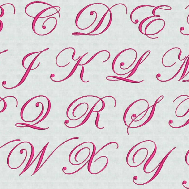 Fancy Cursive Font Pes - Etsy