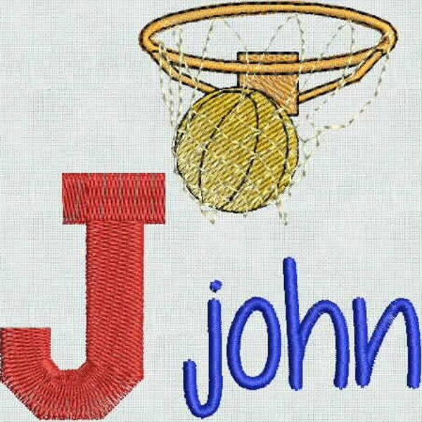 Basketball Embroidery Alphabet - Etsy