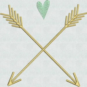 Instant Download Embroidery Machine JEF Designs Arrow Heart Mod ...