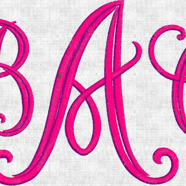 Bernina Embroidery Font - Etsy