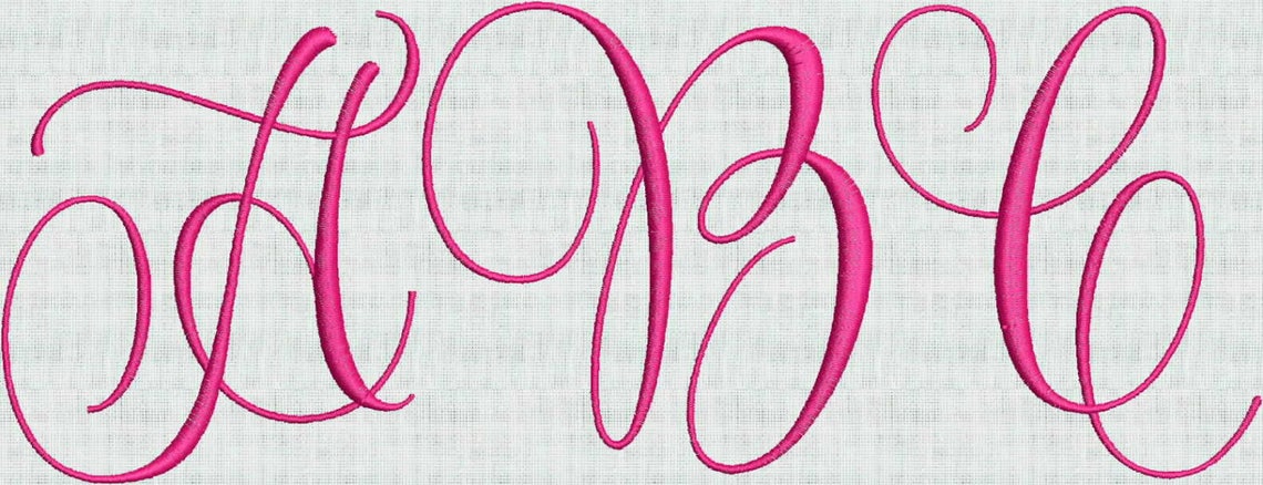 HUGE SALE! Instant Download Embroidery Machine Designs Font Monogram ...