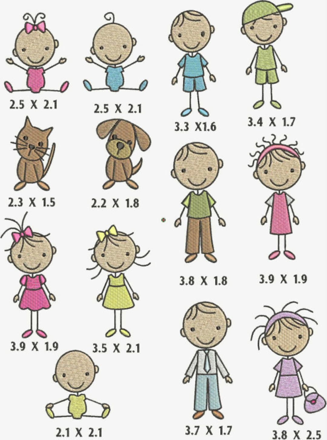 DST Instant Download Embroidery Machine Designs DST Format Stick ...