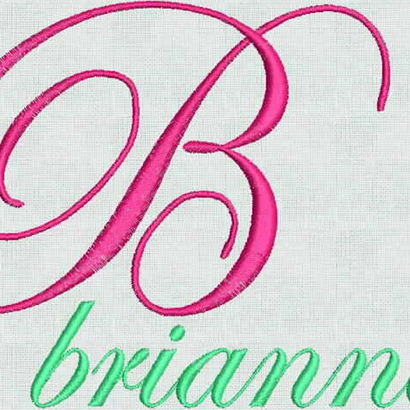 Large Embroidery Font - Etsy