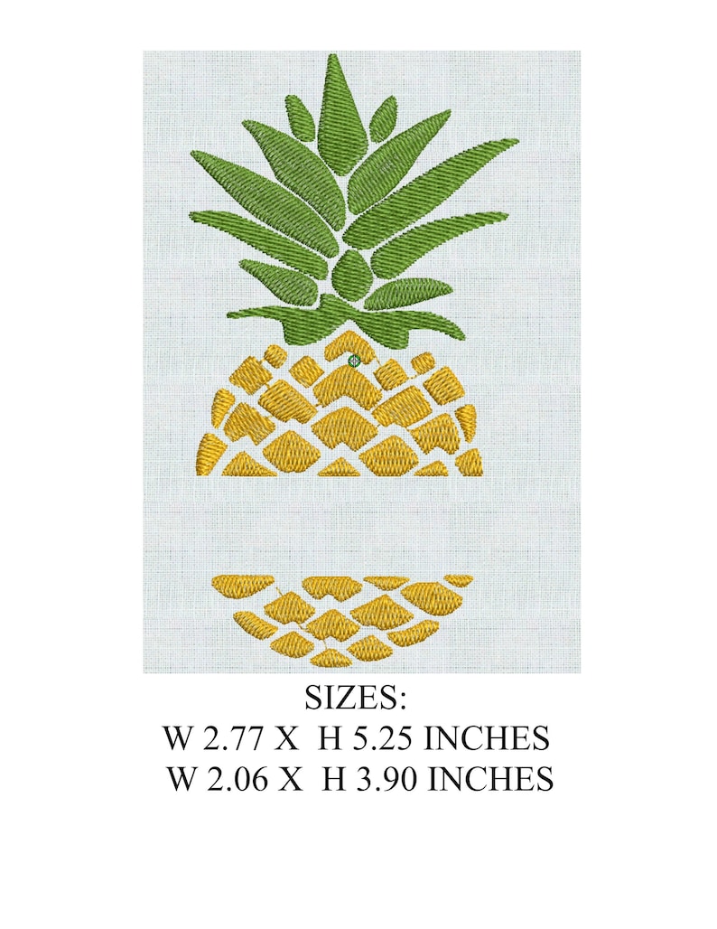 Pineapple Embroidery Design Instant Download Embroidery - Etsy