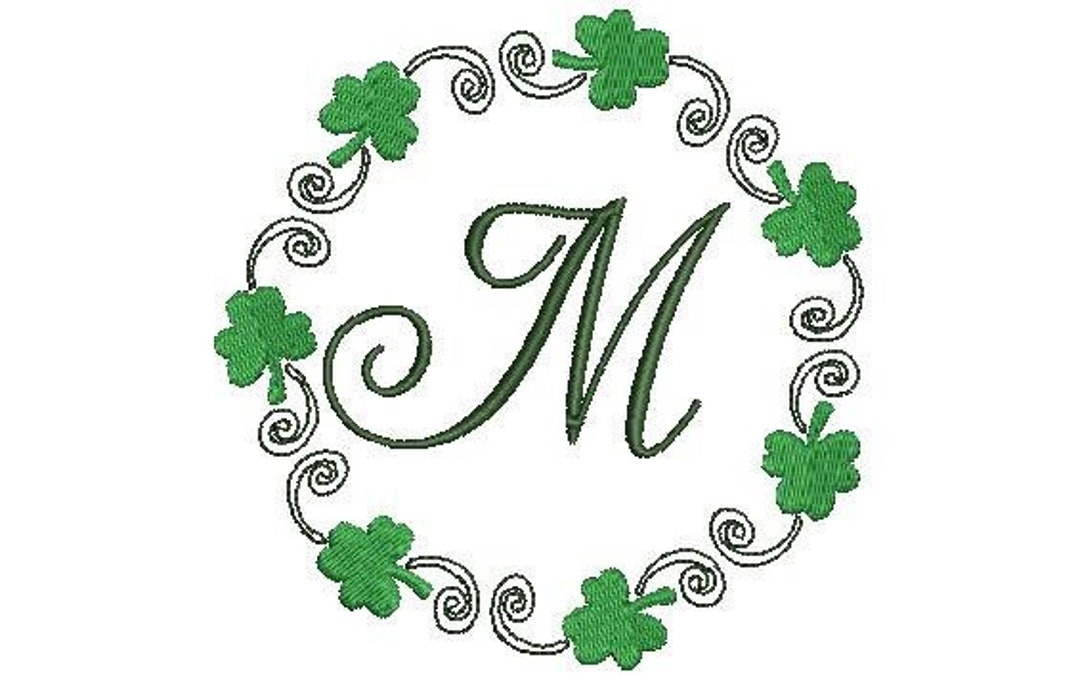 Shamrock Embroidery Frame Design Instant Download Embroidery Machine ...