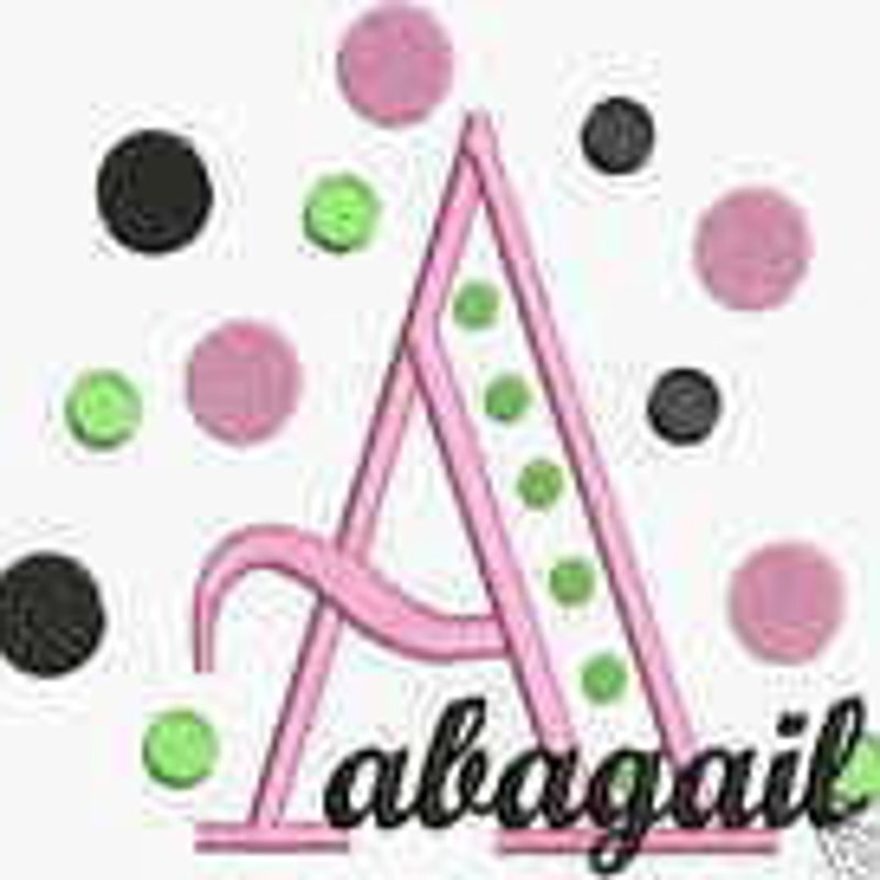 Ribbed Monogram Embroidery Design - Etsy