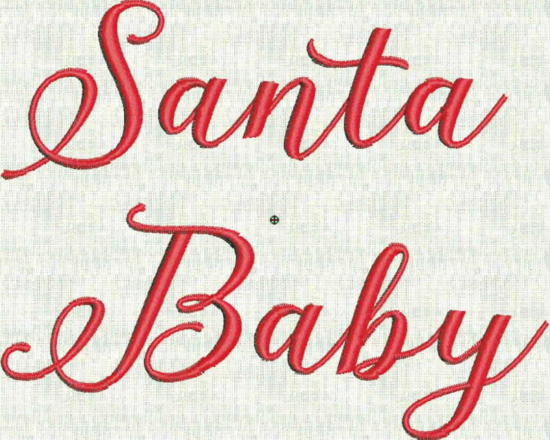 HUGE SALE! Santa Baby Christmas Fancy Script Machine Embroidery Font ...