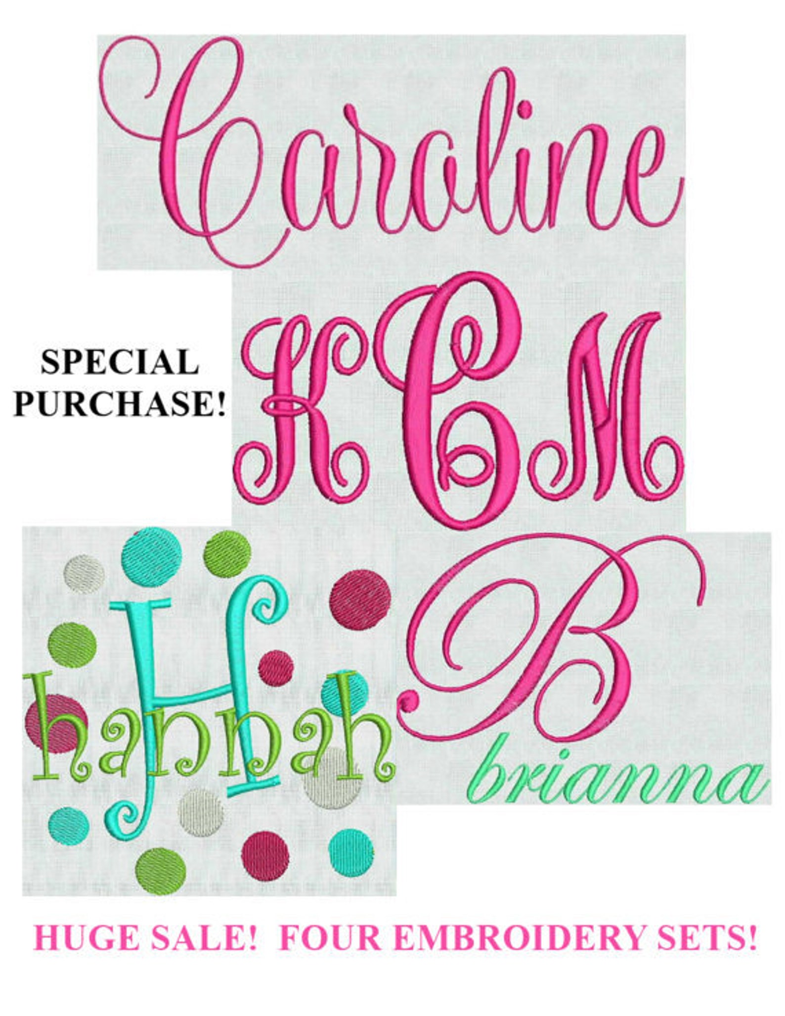 HUGE SALE! DST Format Only Instant Download Machine Embroidery Designs ...