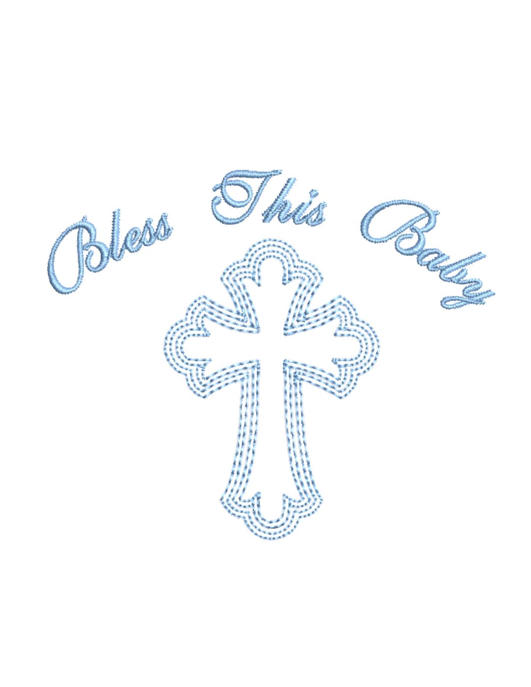 SALE! Instant Download Machine Embroidery Design Bless This Baby ...