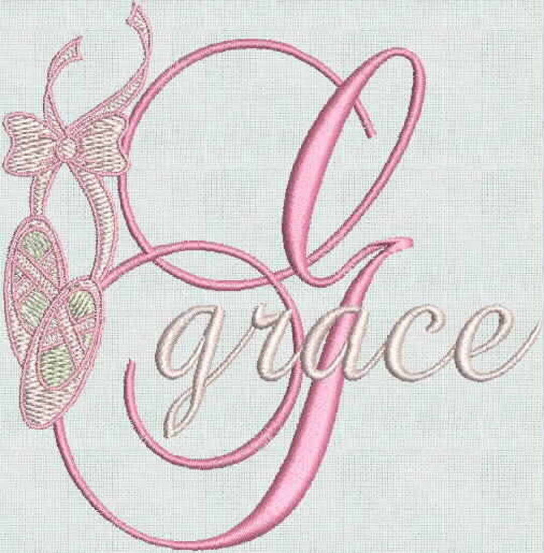 INSTANT Download Ballet Slippers Ballerina Machine Embroidery Designs ...