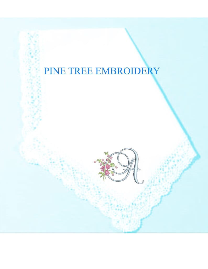 26 Pretty Floral Alphabet Upper Case Initials Embroidery Files - Etsy