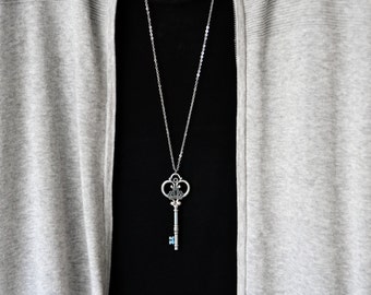 Long key necklace | Etsy