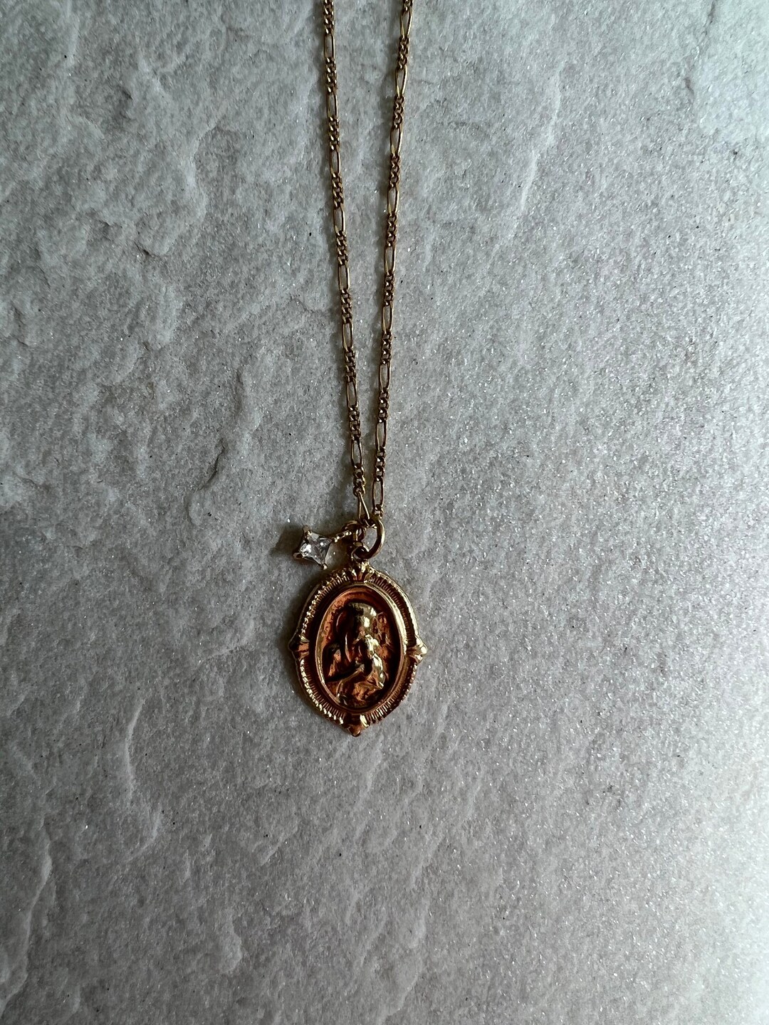 Hail Mary Necklace, Virgin Mary, Religious Necklace, Spiritual Pendant ...