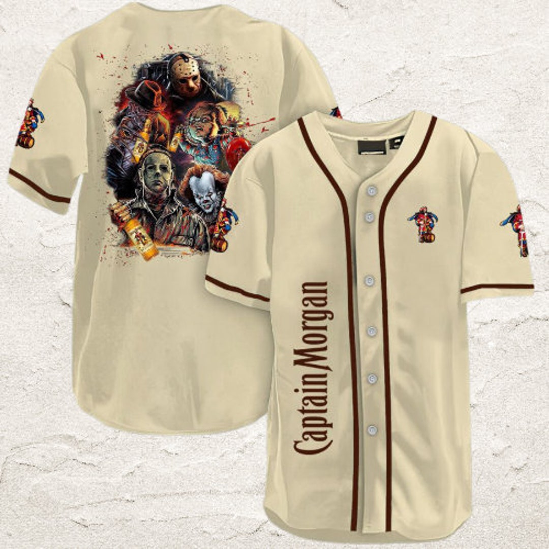 Horror Characters Captain Morgan Baseball Jersey Captain - Etsy
