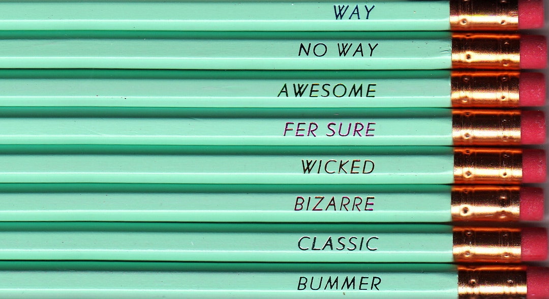 Expressions From the '80s Pencils - Etsy