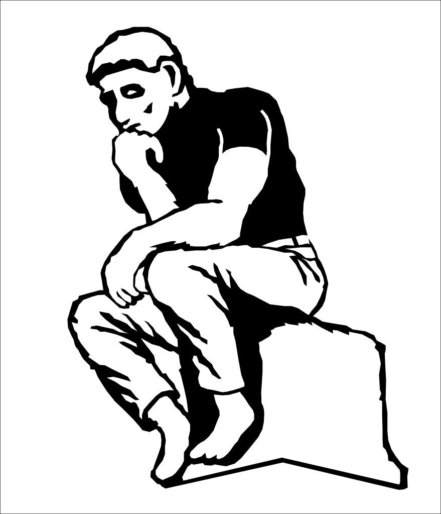 The Thinker SVG - Etsy