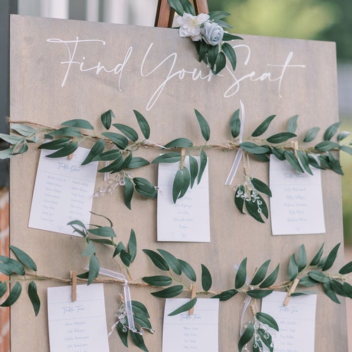 Rustic Wedding Seating Chart - Etsy