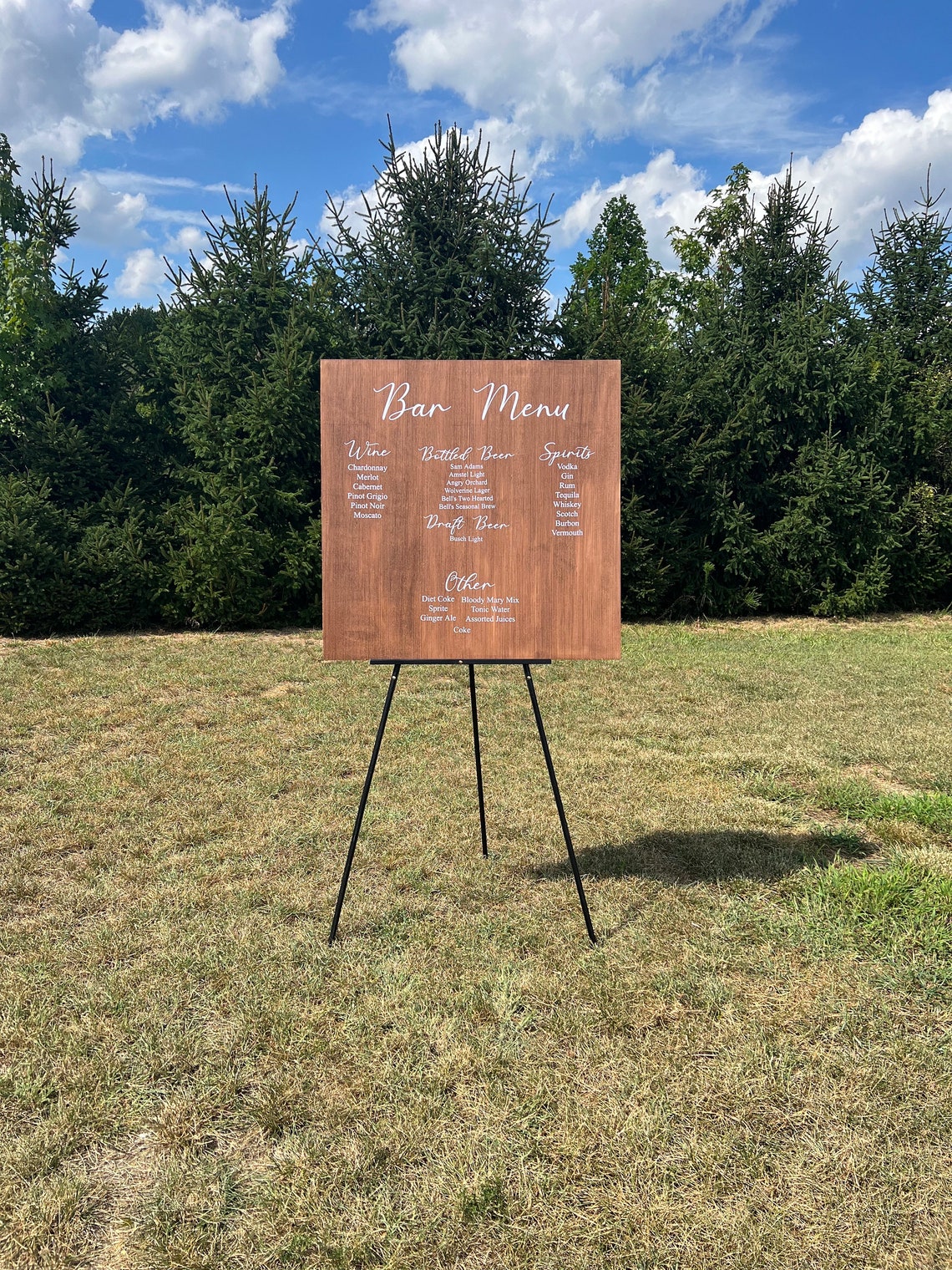 Rustic Bar Menu - Etsy