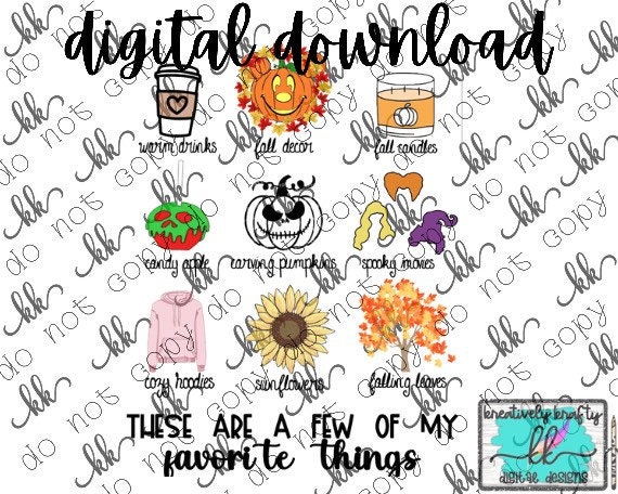 A Few of My Favorite Things: FALL Edition PERSONAL Use | Etsy
