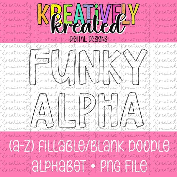 Doodle Alpha - Etsy