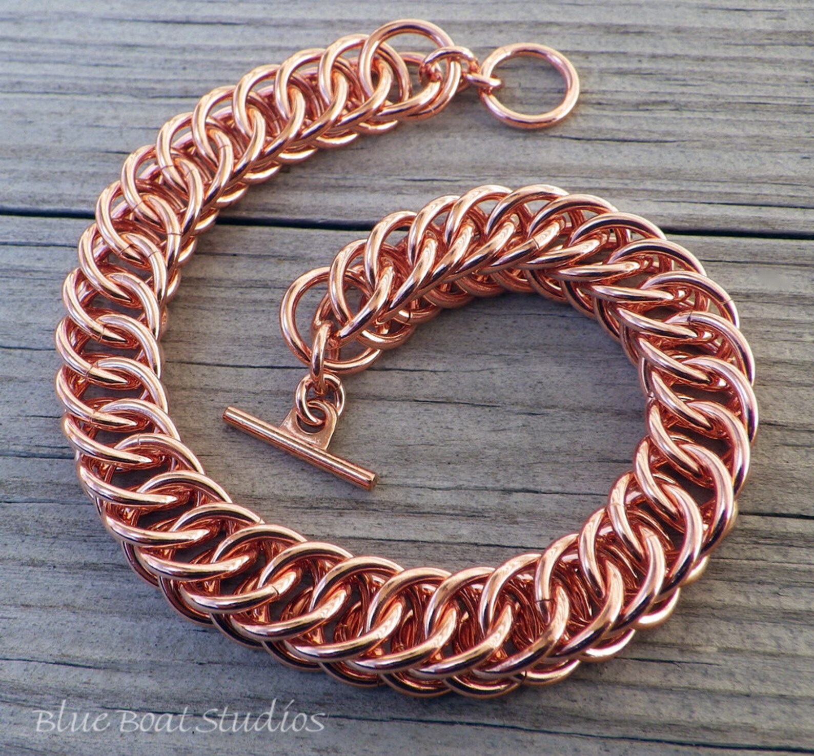 Copper Chainmaille Bracelet Chainmaille Jewelry Copper Bracelet Copper ...