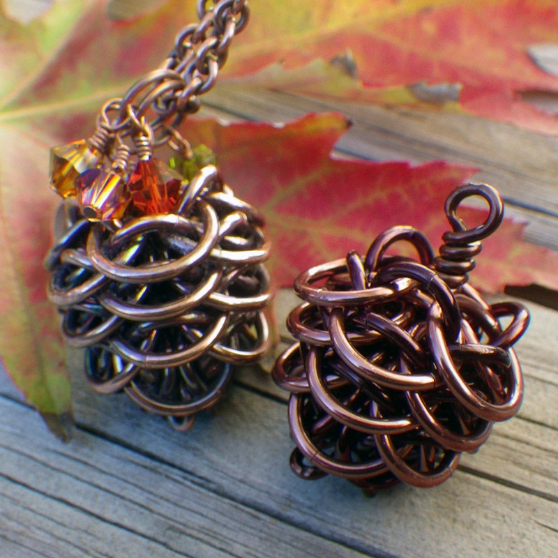Chain Maille Pendant - Etsy