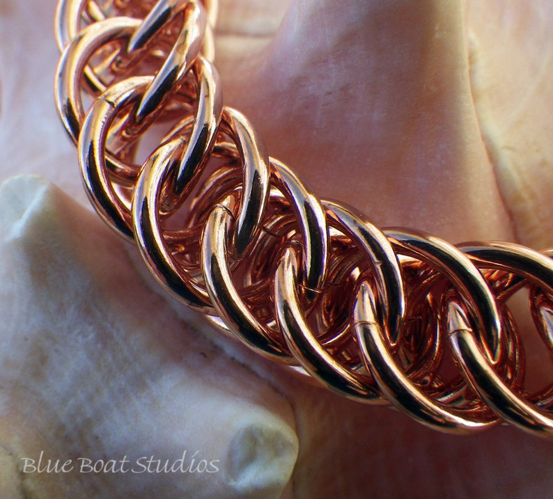 Copper Chainmaille Bracelet Chainmaille Jewelry Copper Bracelet Copper ...