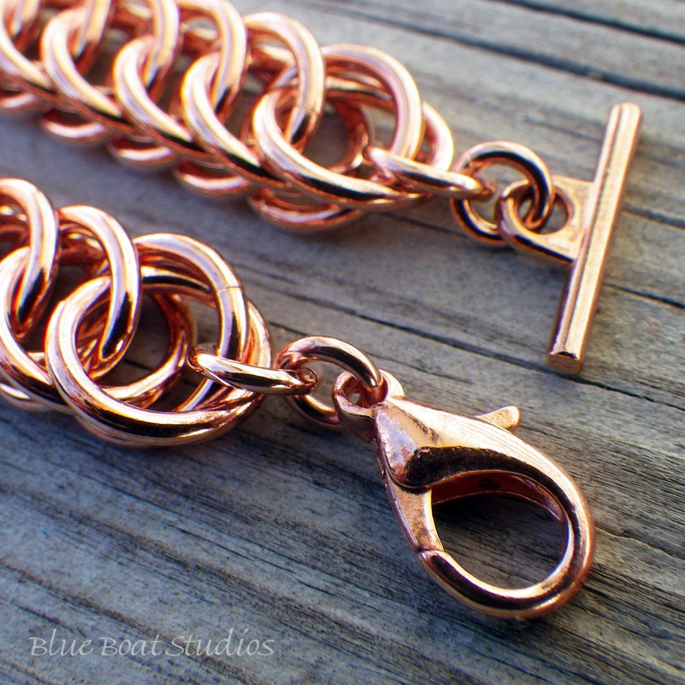 Copper Chainmaille Bracelet Chainmaille Jewelry Copper Bracelet Copper ...