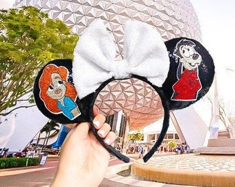 Max & Roxanne Embroidery Ears, Goofy Movie - Etsy
