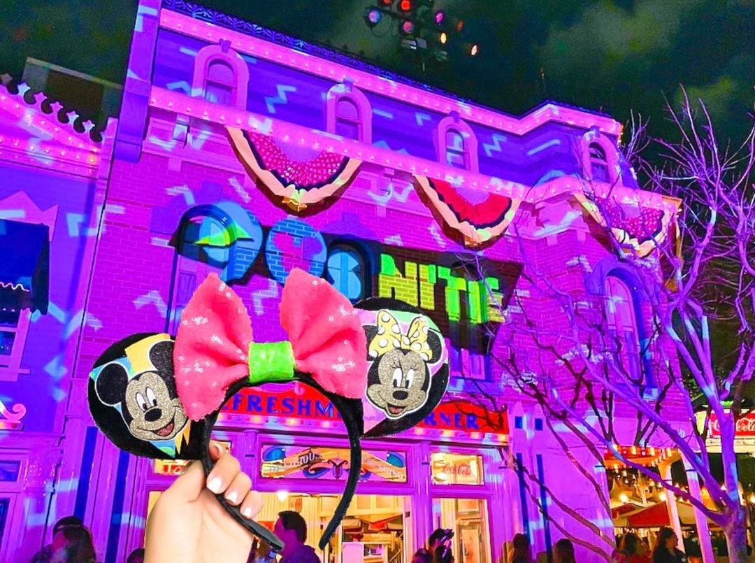 90s Night Disney Inspired Mouse Ears - Etsy
