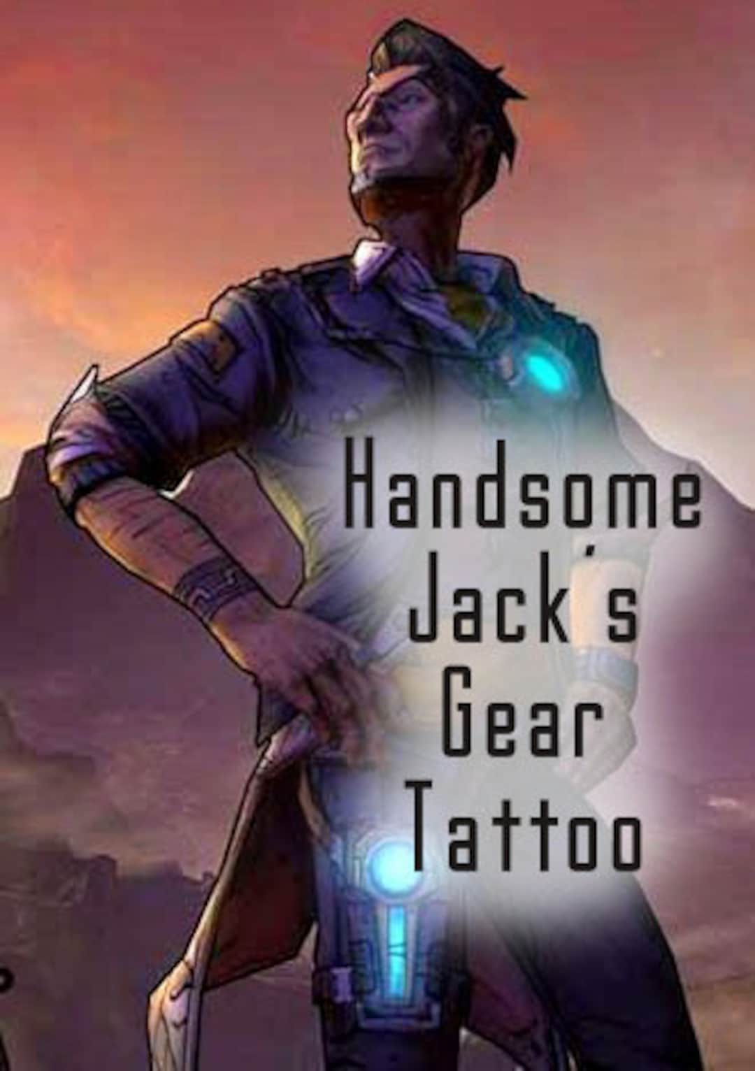 Handsome Jack's Gear Tattoo - Etsy
