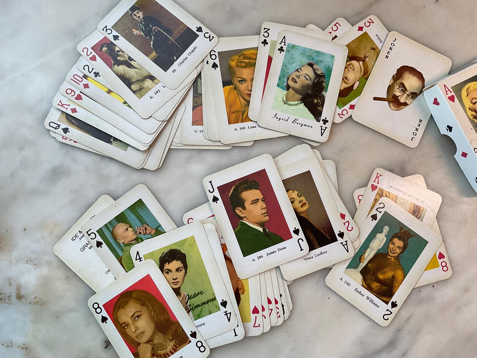 Vintage Movie Star Playing Cards - Etsy