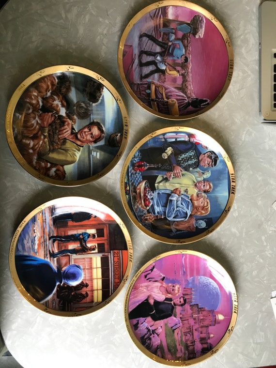 Star Trek the Commemorative Collection 5 Porcelain Plates - Etsy