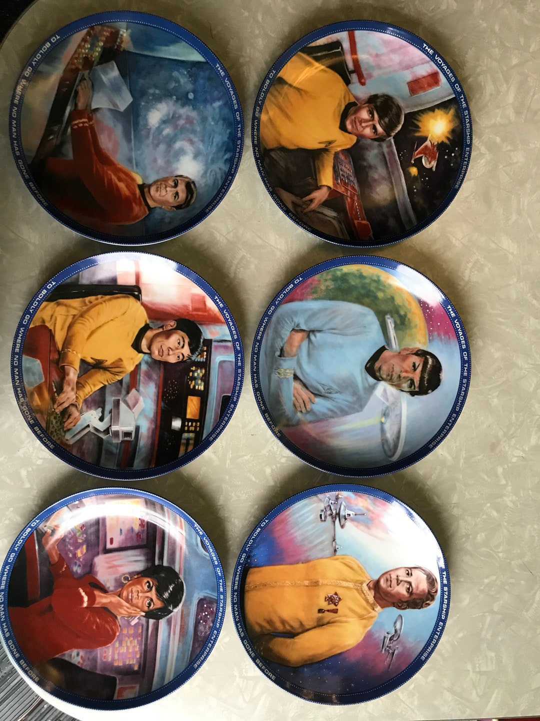 Star Trek Original Cast Plate Collection 6 Plates - Etsy