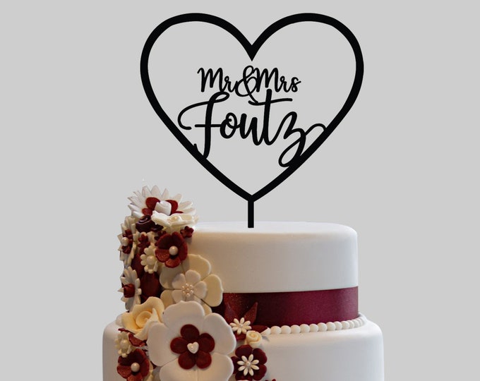 Custom Name Cake Topper Custom Calligraphy Personalized Cake - Etsy