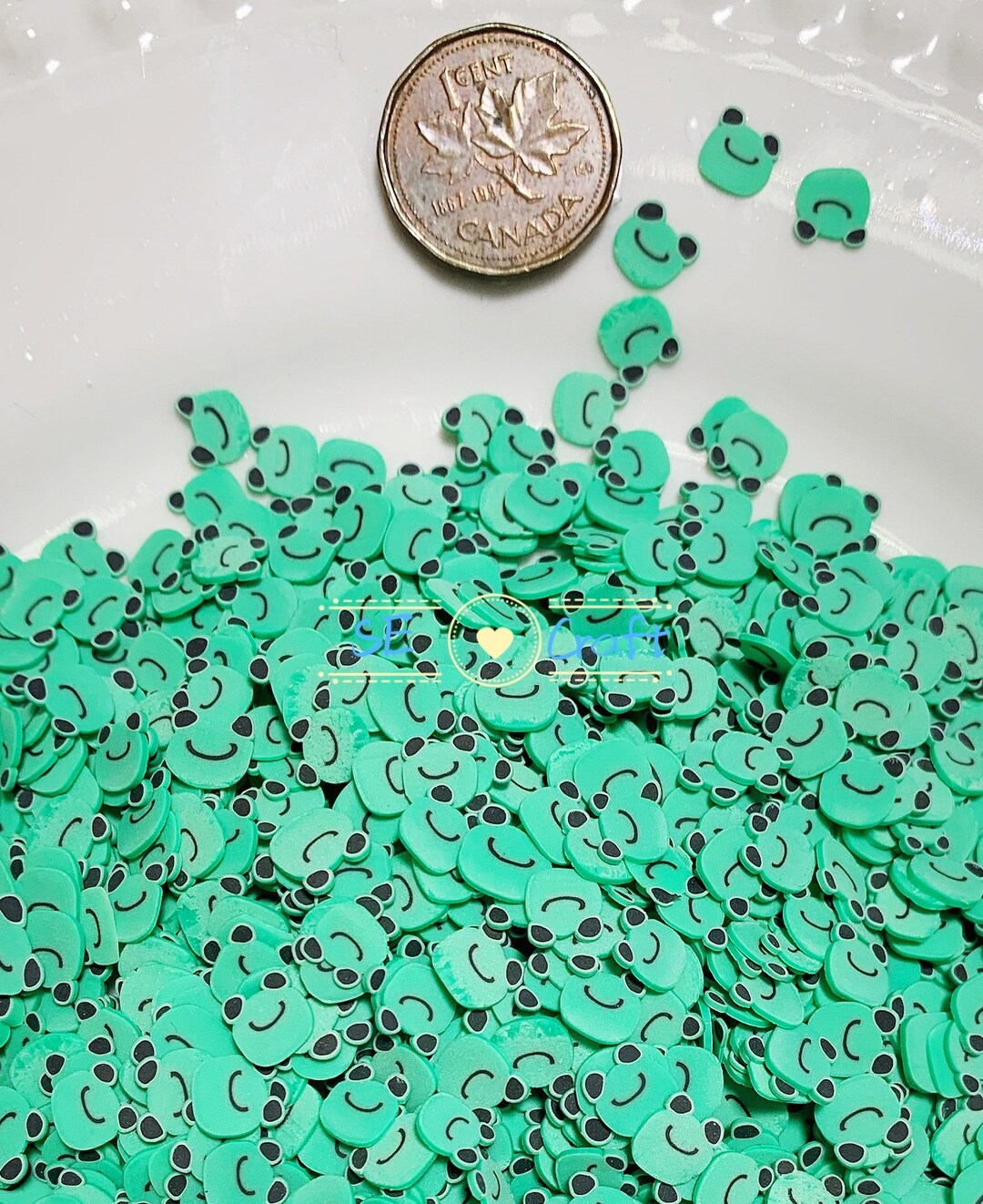 6g 15G 30 100g Little Green Frog 02 Fimo Slice Slice, Animal , Polymer ...