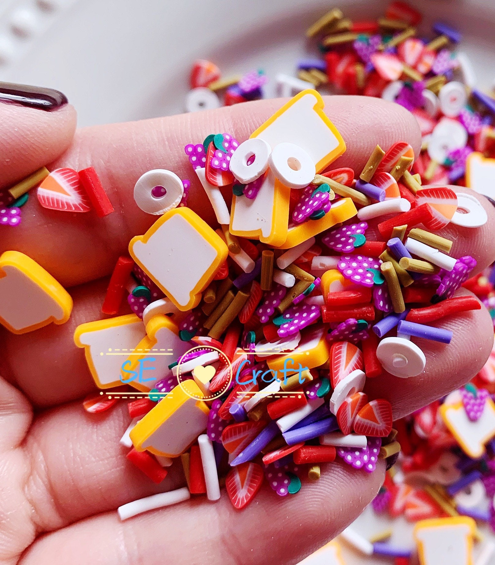 6g 15G 30 100g Jam Toast Strawberry Grape 52 Fimo Slice - Etsy Canada