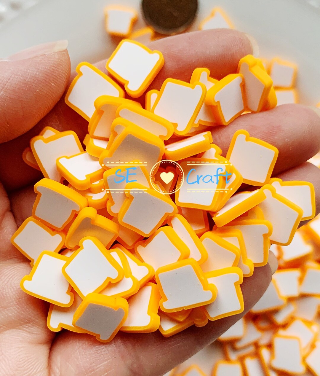 6g 15G 30 100g Bread Toast, Breakfast Fimo Slice Slice Christmas ...