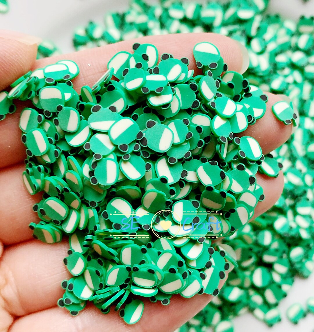 6g 15G 30 100g Little Green Frog, Fimo Slice Slice, Animal , Polymer ...