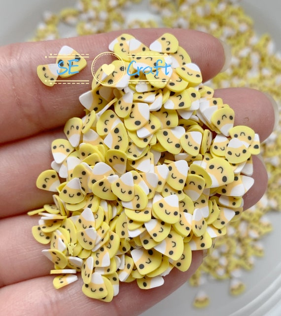 6g 15G 30 100g Cute Happy Face Candy Corn Holiday Fimo Slice | Etsy