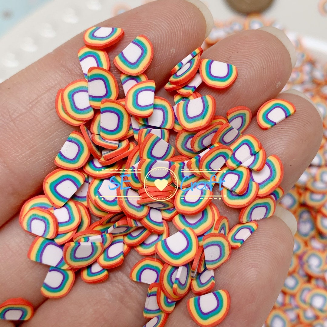 6g 15G 30 100g Rainbow Fimo Slice Slice Fruit Decoden, Candy, Polymer ...
