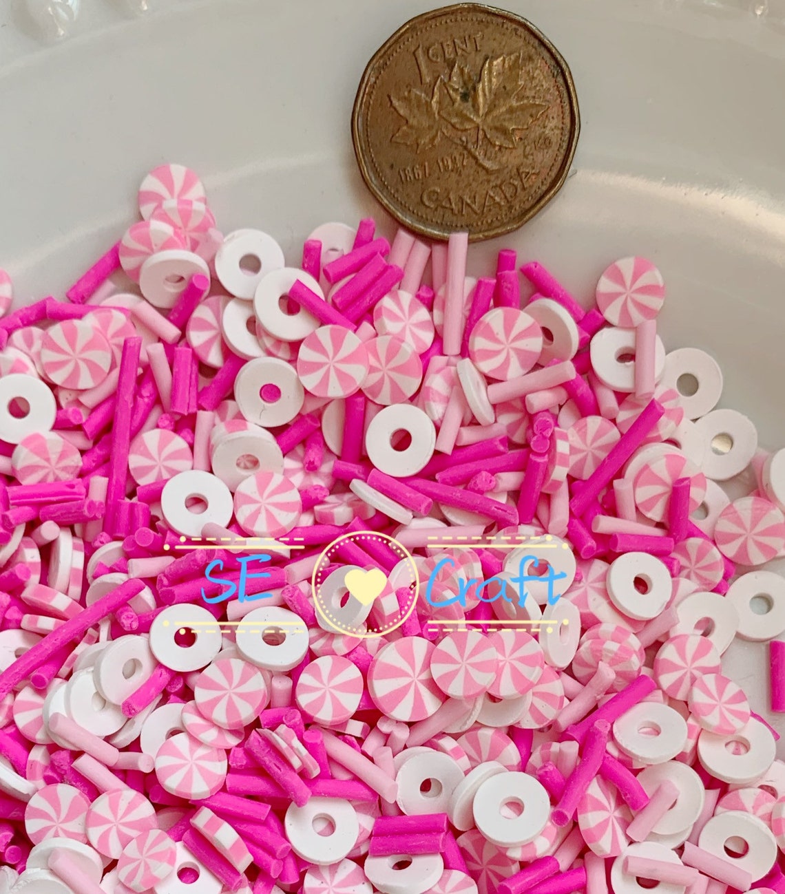 6g 15G 30g Polymer Fimo Slice Mix 39 Pink Swirl Candy Mix - Etsy