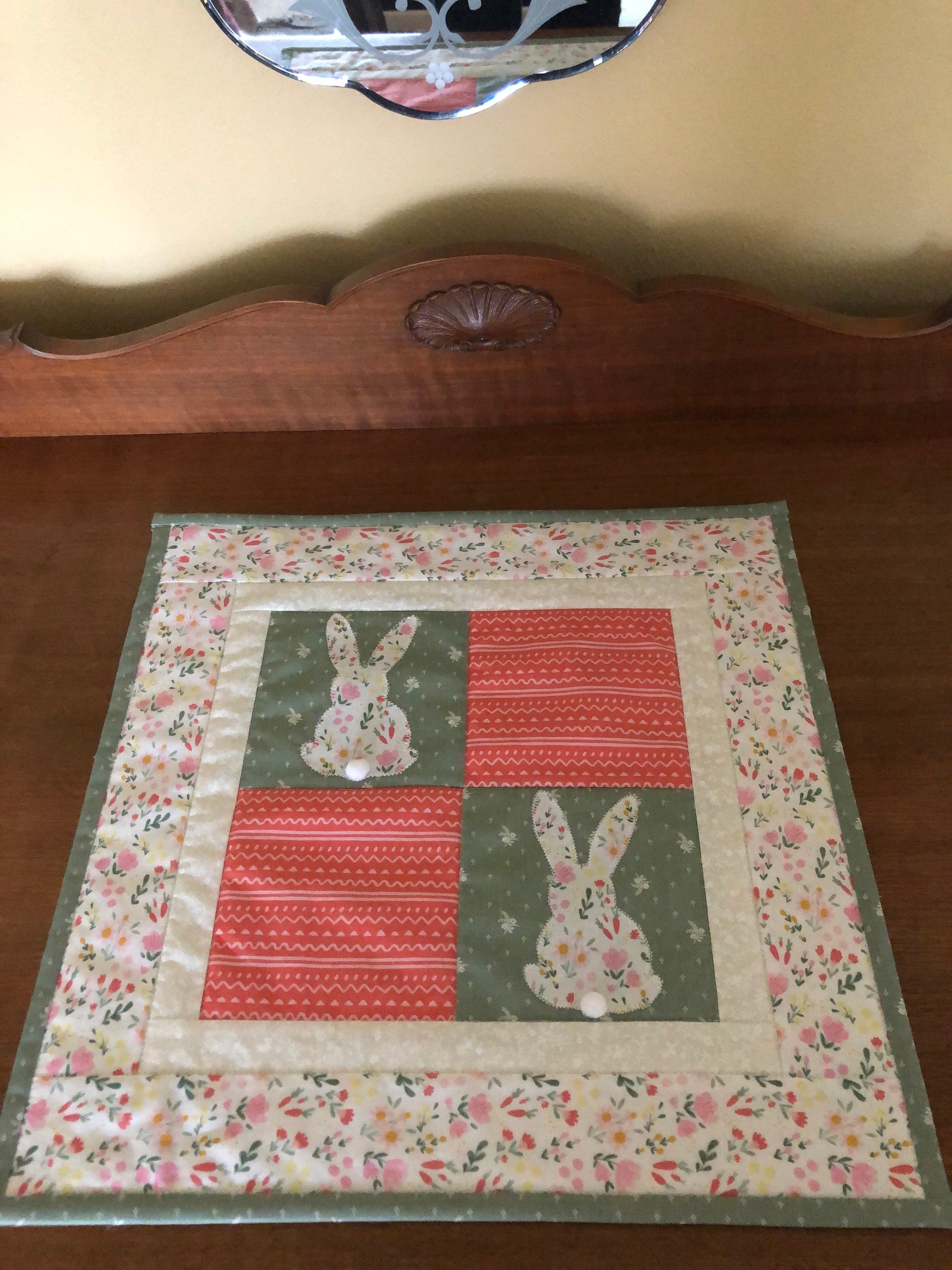 Easter Quilt Table Topper - Etsy